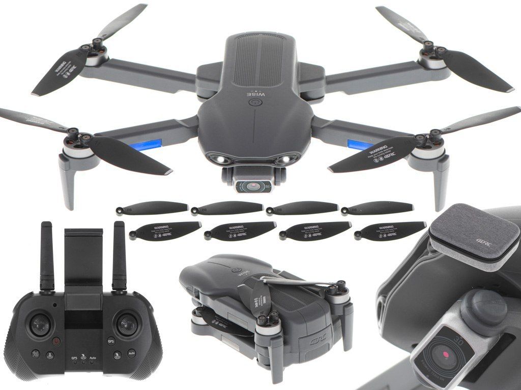 DRON Z KAMERĄ NA PILOTA ZDALNIE STEROWANY RC F9 KAMERA 6K HD GPS WIFI ...