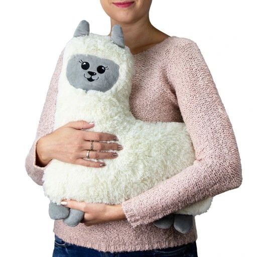 GRZEJĄCA MASKOTKA DO PRZYTULANIA LAMA PRZYTULAMKA - ERLI.pl