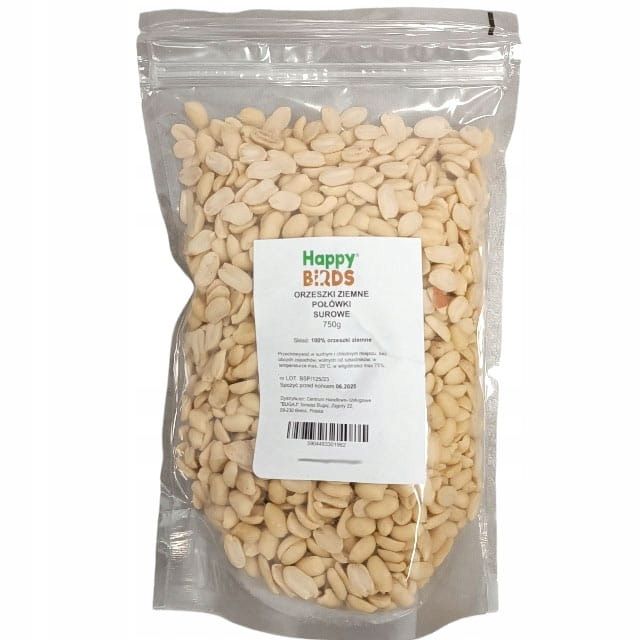 Orzeszki ziemne połówki surowe dla ptaków 750g – 214051576 - ERLI.pl
