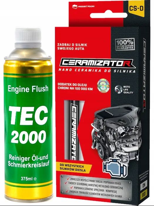 PŁUKANKA DO SILNIKA TEC2000 ENGINE FLUSH 375ml + CERAMIZATOR CSD – 214070226 - ERLI.pl