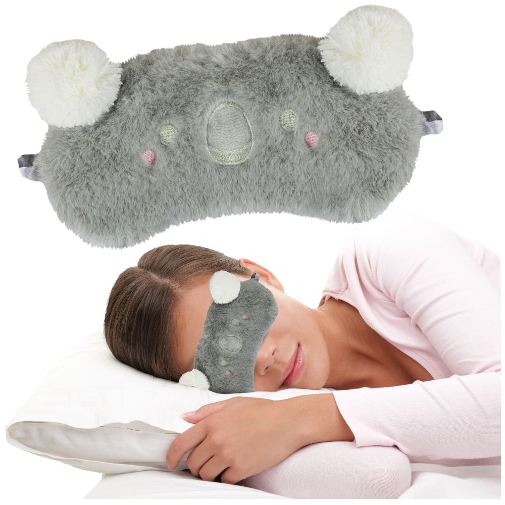 OPASKA NA OCZY DO SPANIA MASKA PLUSZOWA MIŚ KOALA PREZENT NA DZIEŃ ...