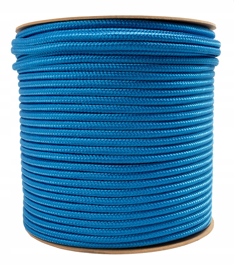 LINA LINKA POLIPROPYLENOWA PLECIONA NIEBIESKA 10mm 200M PEŁNA SZPULA - ERLI.pl