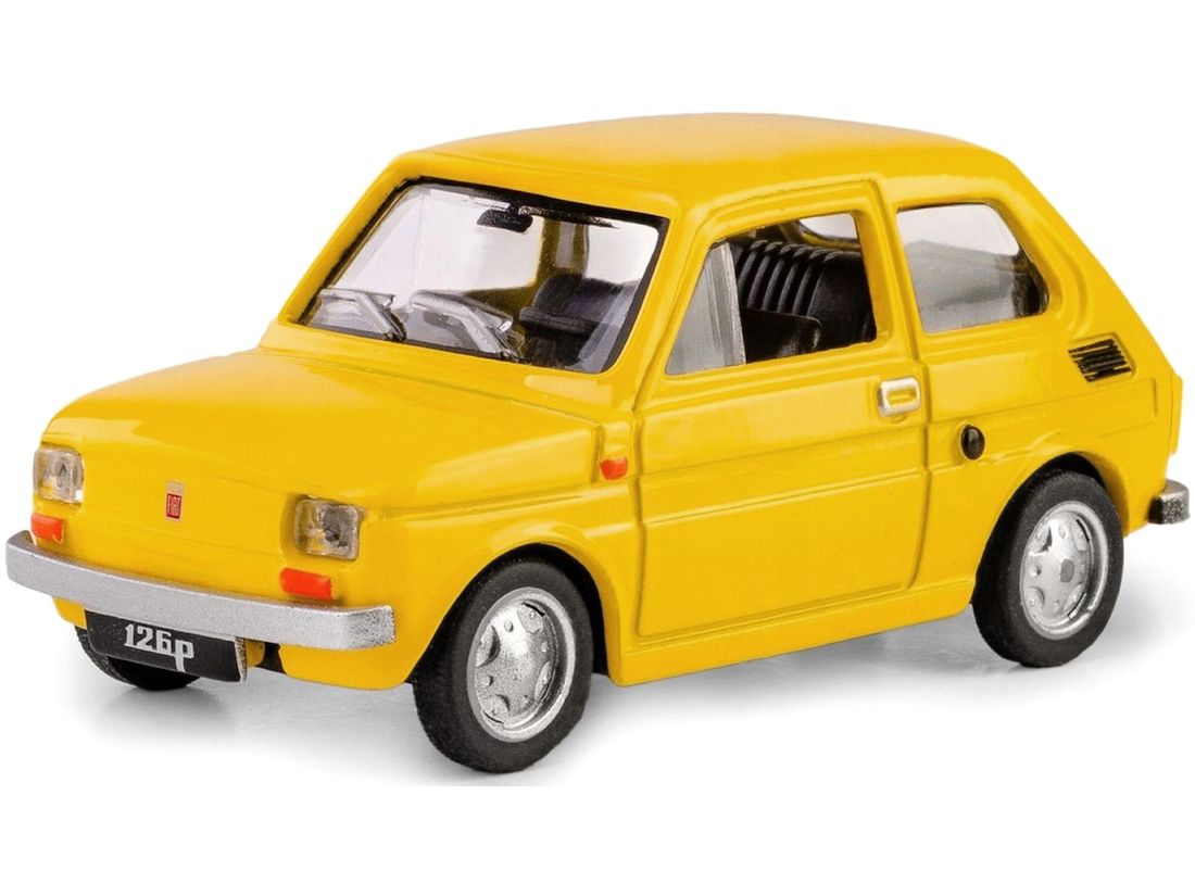 Samochód POLSKI FIAT 126p ŻÓŁTY Model 1:43 MALUCH Kolekcja PRL DAFFI ...