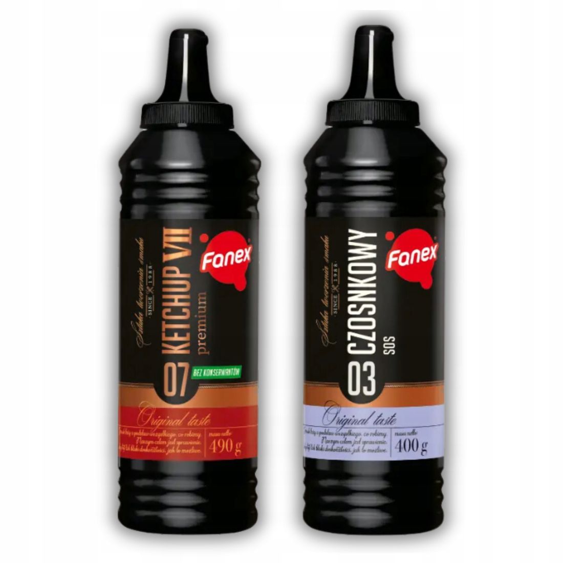 Sosy Ketchup VII 490 g Keczup Sos Czosnkowy 400 g do Hot Doga Kebaba ...