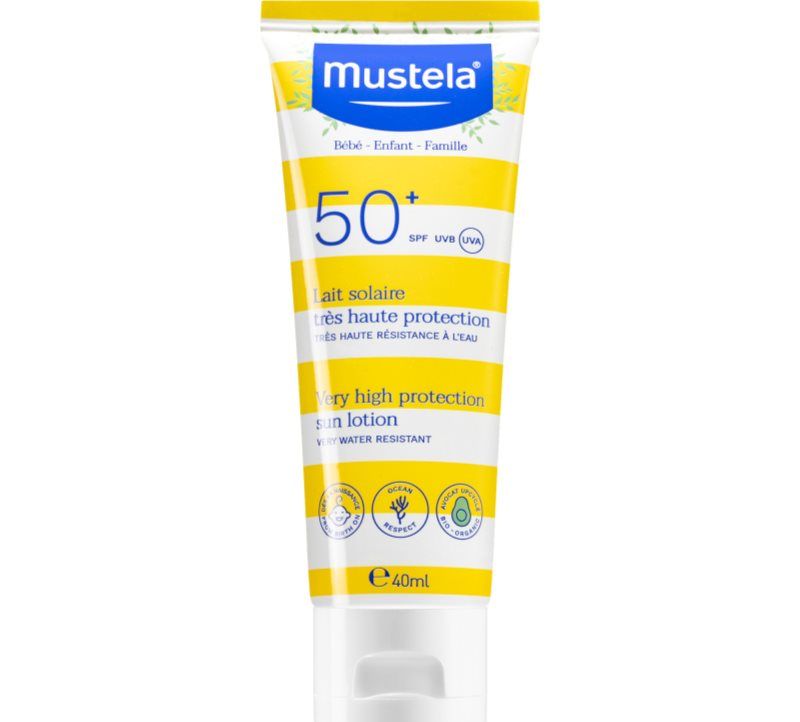 Mustela Family SPF 50+ krem do opalania dla dzieci SPF 50+ 40 ml ...