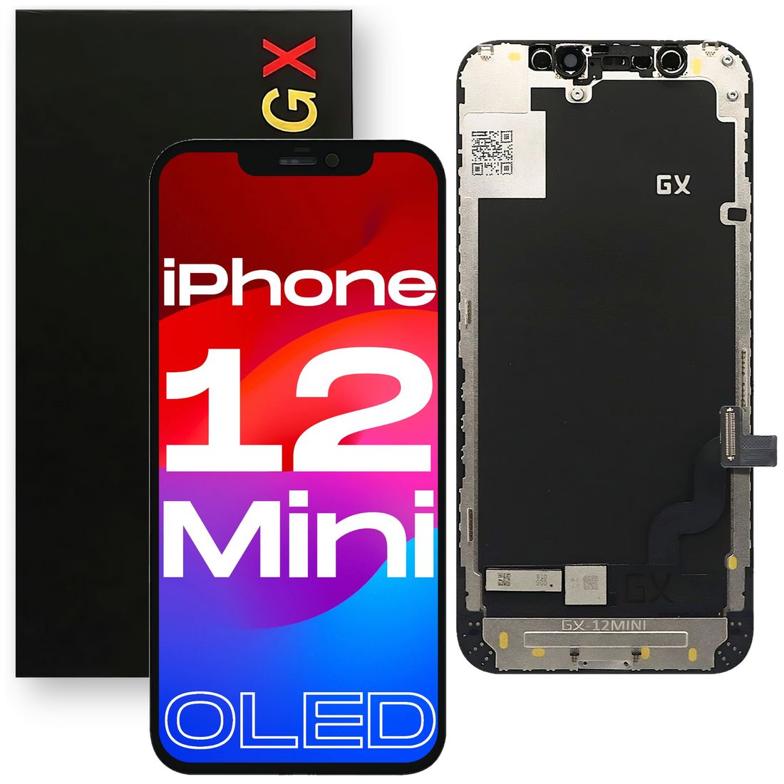 IPHONE 12 MINI WYŚWIETLACZ LCD APPLE A2176 EKRAN OLED WERSJA GX ...