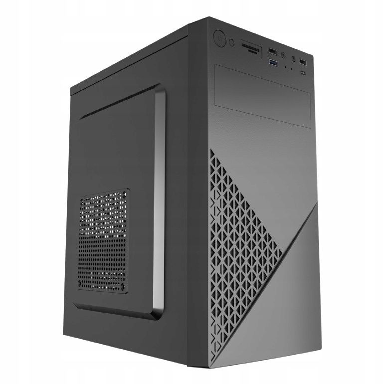 OBUDOWA KOMPUTEROWA K170 MINI TOWER MICRO ATX USB 3.1 JACK CZARNA - ERLI.pl