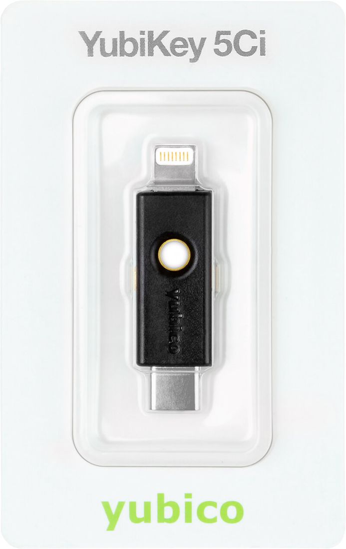 Yubico YubiKey 5Ci USB-C - Klucz sprzętowy U2F FIDO/FIDO2 – 215693746 - ERLI.pl