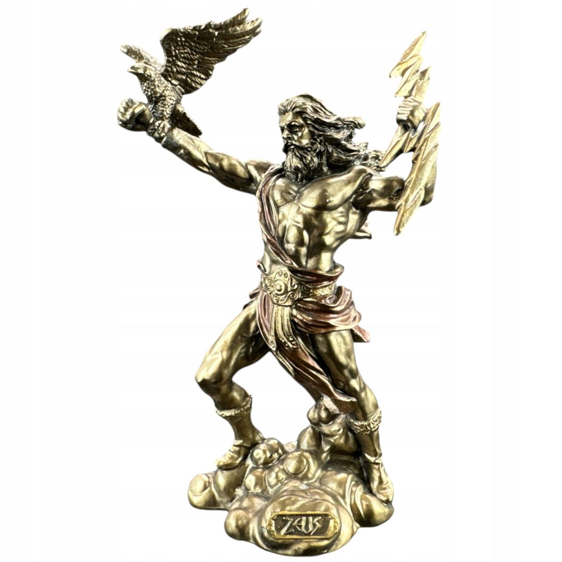 rzeźba figurka statuetka brąz Zeus grecki Pan Olimpu Veronese WU78267AP ...