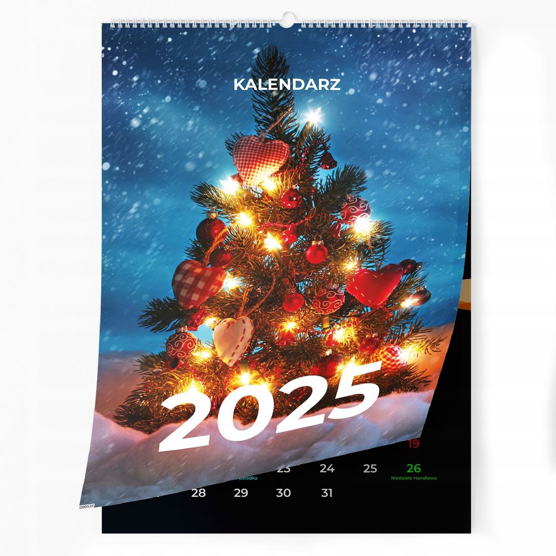 KALENDARZ NA 2025 A4 ŚWIĘTA 01 ŚCIENNY 13-STRONNY ZAZNACZONE ŚWIĘTA ...