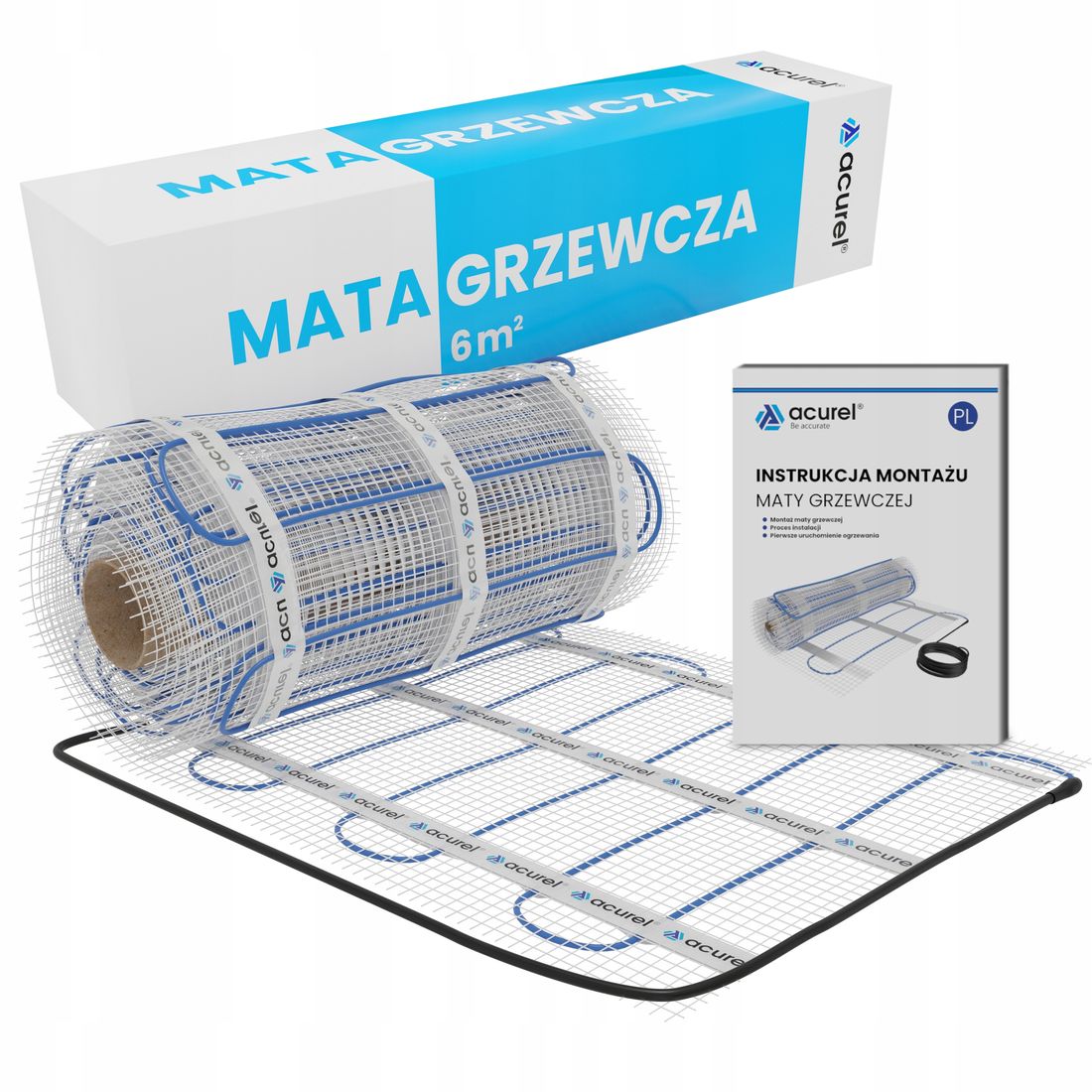 Mata grzewcza elektryczna ACUREL 160W/m2 6m2 – 215397328 - ERLI.pl
