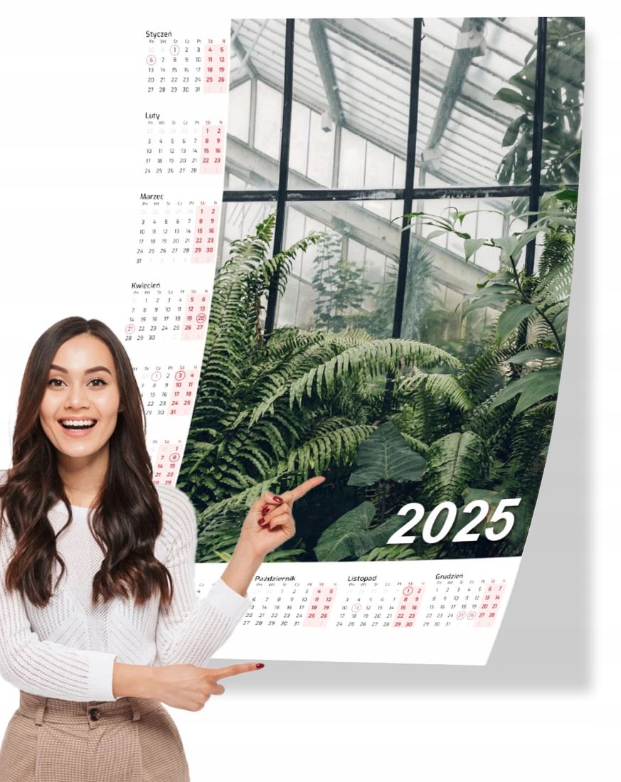 SUPER KALENDARZ PLAKATOWY A1 ROŚLINY 05 2025 ELEGANCKI NA PREZENT – 215788265 - ERLI.pl