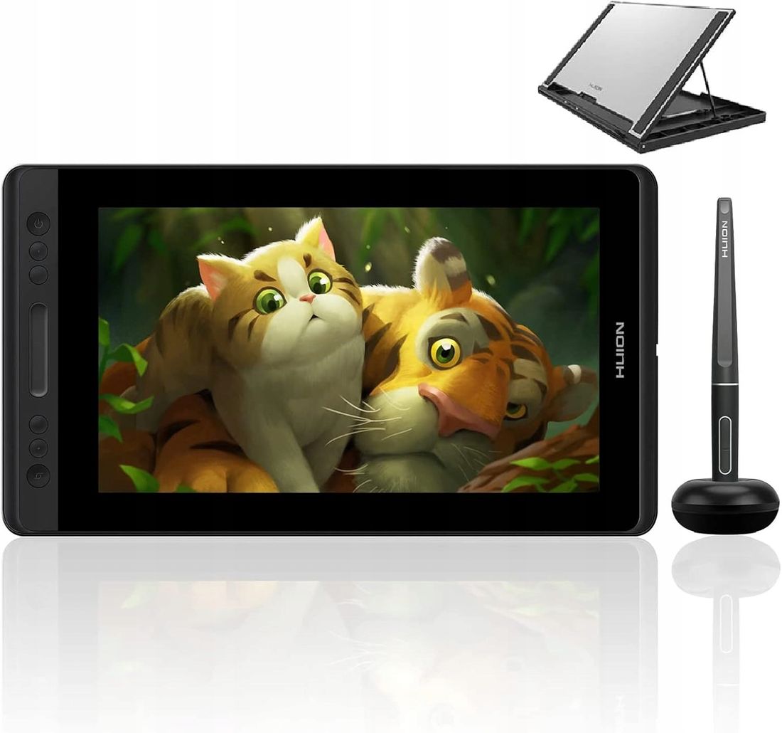 ZESTAW Huion Kamvas Pro 13 Tablet graficzny RYSIK STOJAK regulowany ...