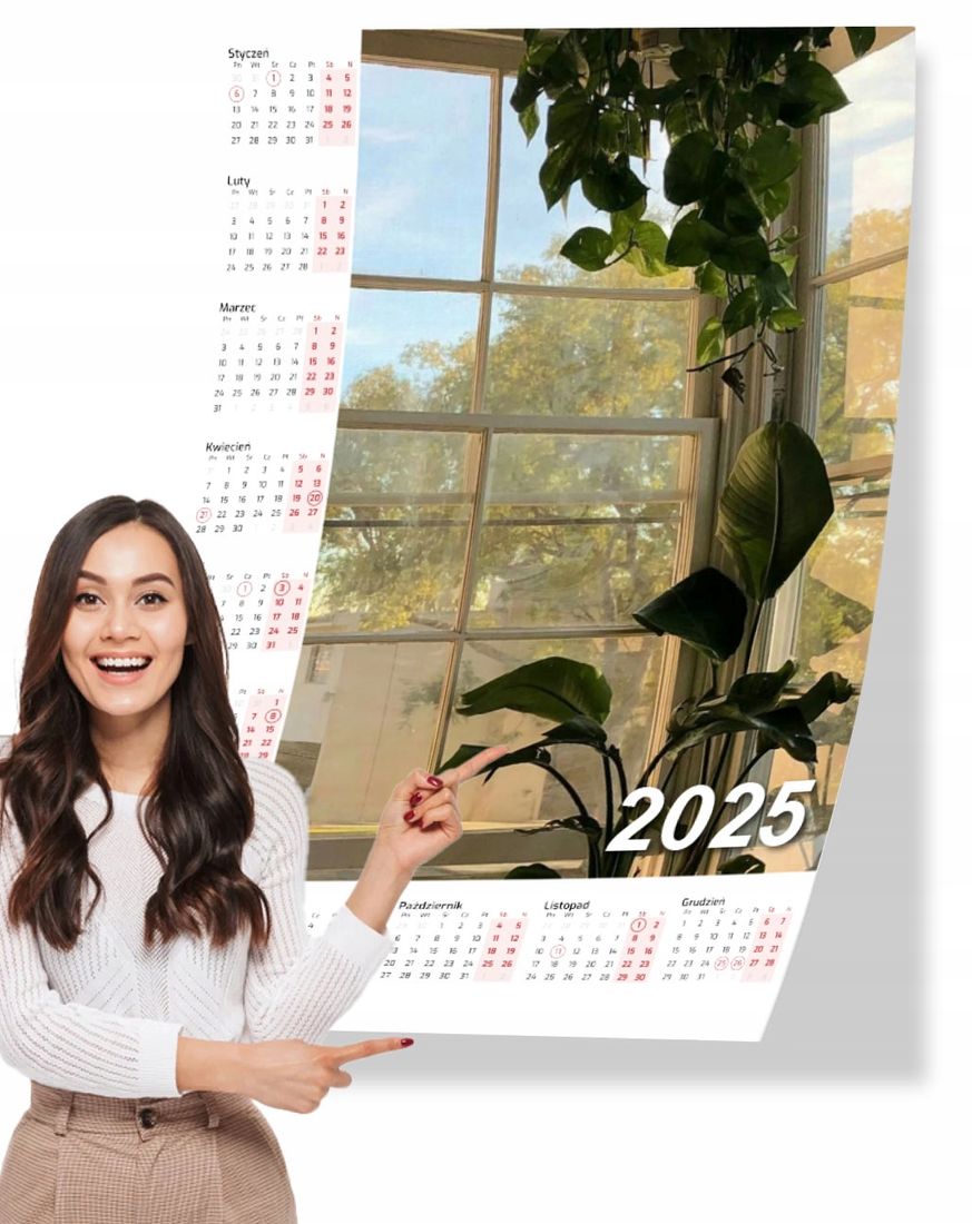 KALENDARZ PLAKATOWY A3 ROŚLINY 07 2025 ELEGANCKI NA PREZENT – 215968575 - ERLI.pl