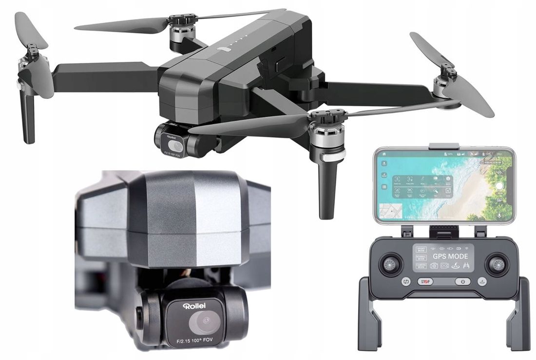 Dron Maginon QC 120 GPS Kamera 4K Ultra HD GPS Wifi Stabilizator 1500m 216015336 ERLI.pl