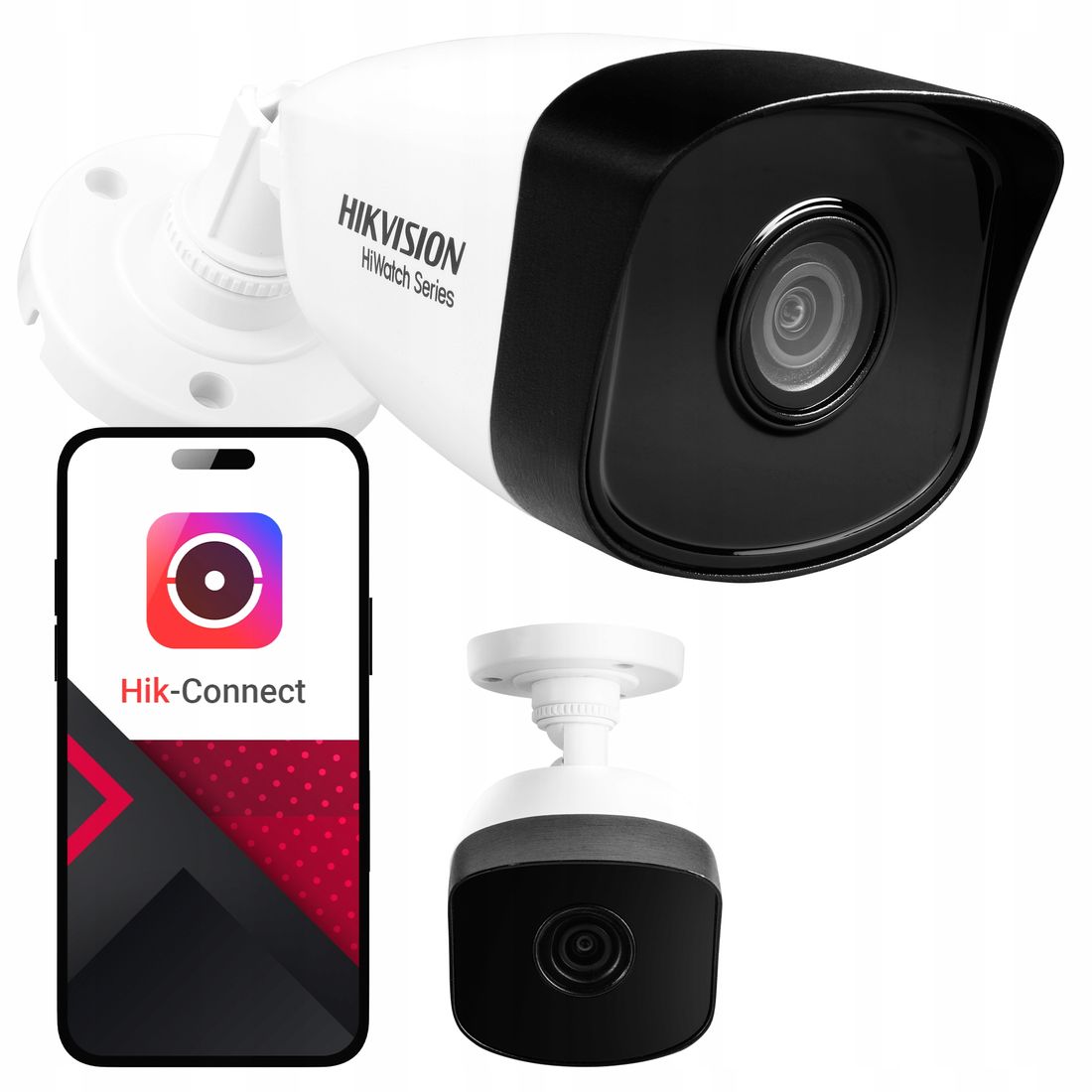 HIKVISION Kamera IP PoE FullHD IR30 H.265 Zewnętrzna Na Skrętkę Hik ...