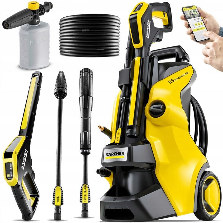 MYJKA CIŚNIENIOWA KARCHER K 5 POWER CONTROL NOWY MODEL ZESTAW +PIANOWNICA – 216231795 - ERLI.pl