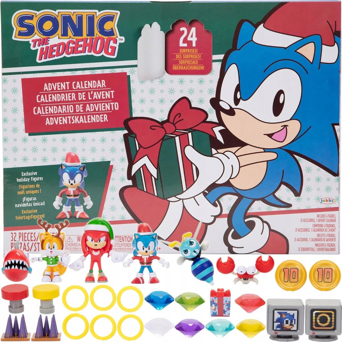 SONIC THE HEDGEHOG CLASSIC KALENDARZ ADWENTOWY ORYGINALNY JAKKS PACIFIC ...