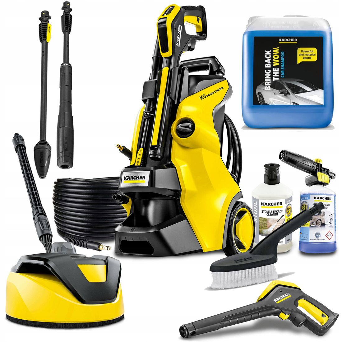 POTEŻNA MYJKA CIŚNIENIOWA KARCHER K5 POWER T-RACER + RM619 5L ZESTAW GIGANT - ERLI.pl