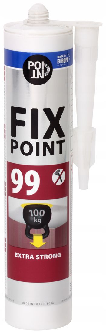 Klej montażowy POINT FIX 99 bardzo mocny 100kg/cm2 280 ml - ERLI.pl