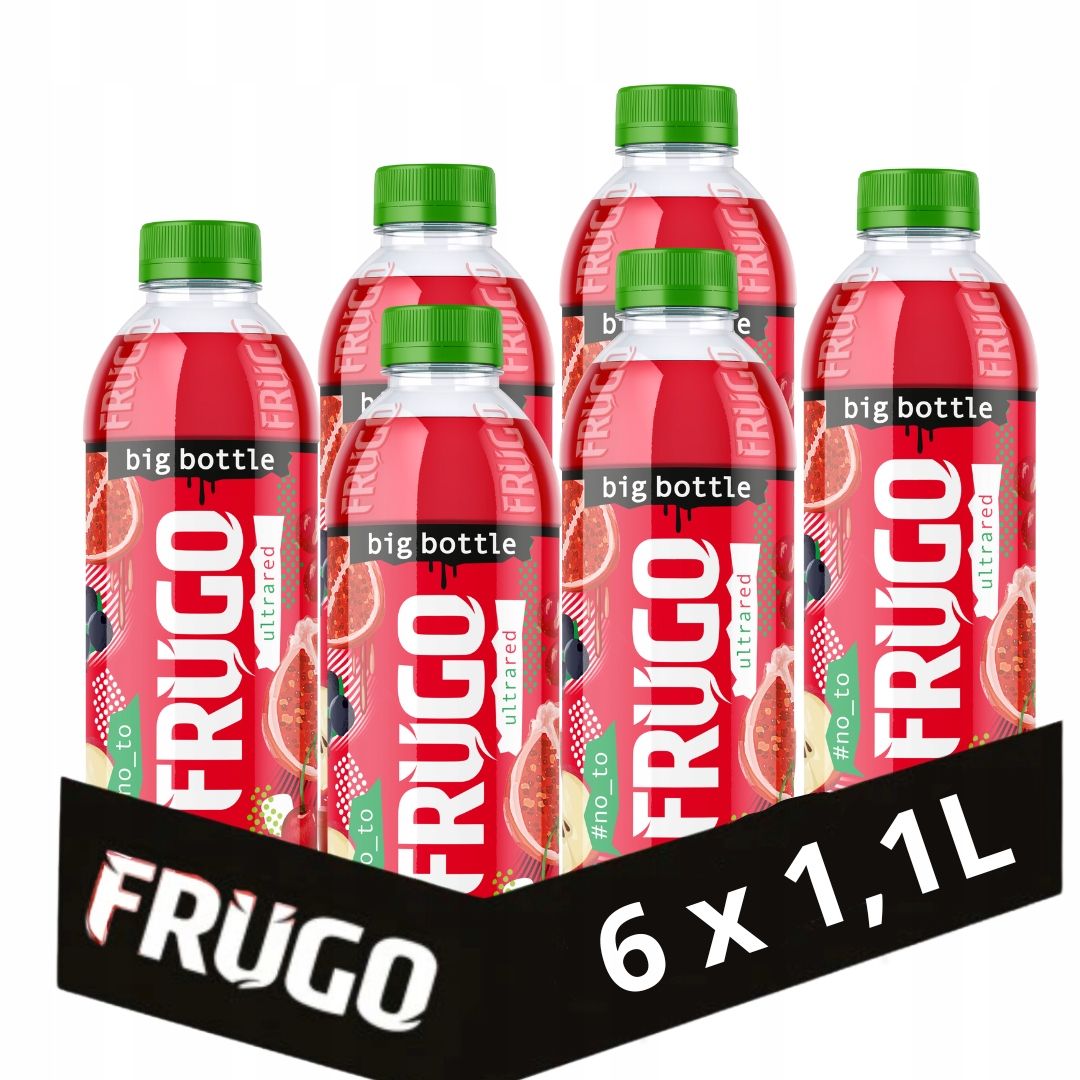 Frugo Ultra Red napój niegazowany o smaku wieloowocowym 1,1L x 6 sztuk ...