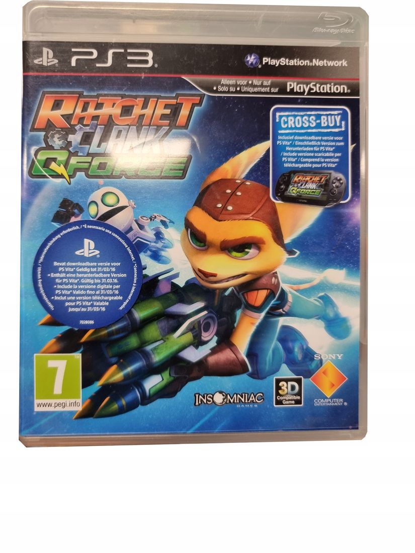 RATCHET & CLANK QFORCE PS3 KOMPLET Z INSTRUKCJĄ POLSKI DUBBING STAN ...