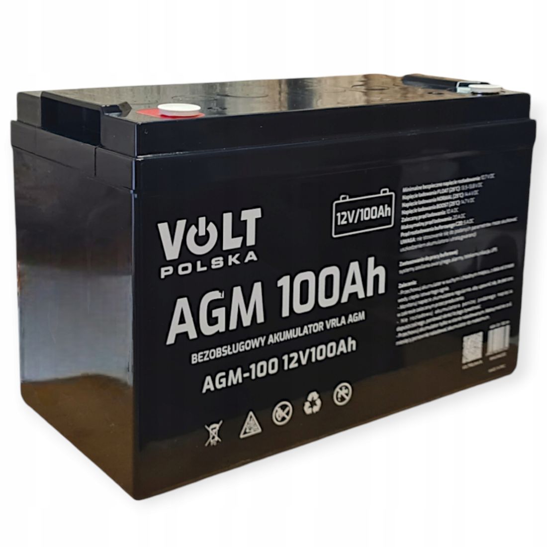 VOLT akumulator AGM 12V 100Ah BEZOBSŁUGOWY do zasilaczy awaryjnych UPS – 159733936 - ERLI.pl