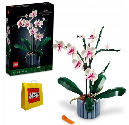 LEGO Orchidea Storczyk 10311 Creator Prezent Bukiet + Torba Papierowa ...