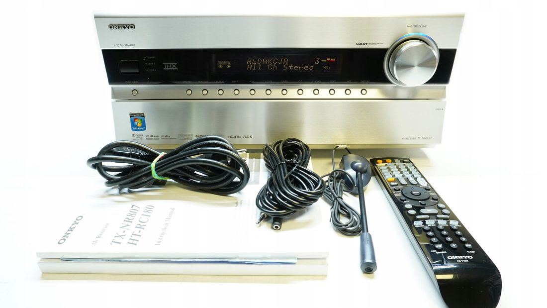 Amplituner 7.2 Onkyo TX-NR807 NOWY DSP BEZ WADY FABRYCZNEJ GWARANCJA BLUETO – 218129444 - ERLI.pl