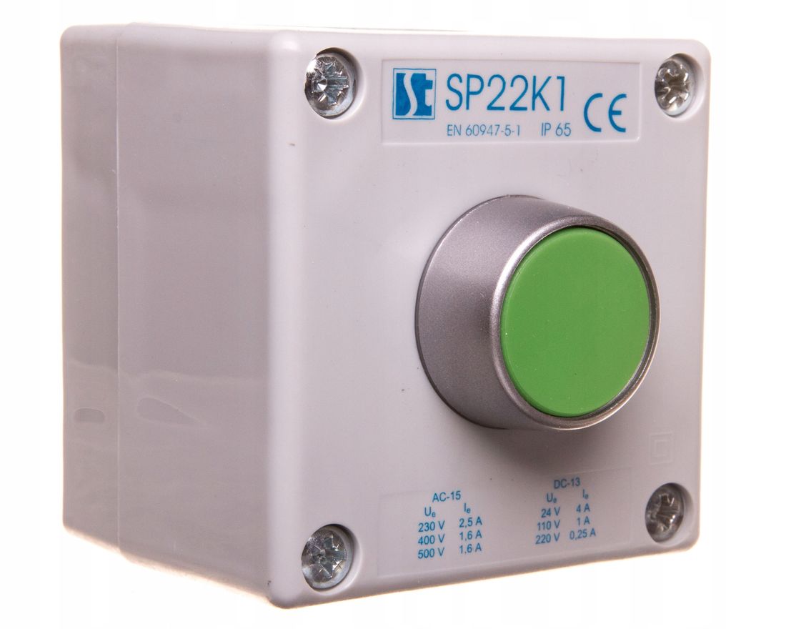 Kaseta sterownicza guzik Start SP22K1/01-1 KZ IP65 – 218666262 - ERLI.pl