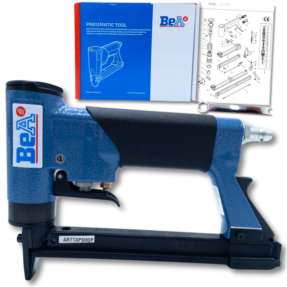 Zszywacz tapicerski pneumatyczny taker BeA 380/14-450A zszywki typ 80 / ...