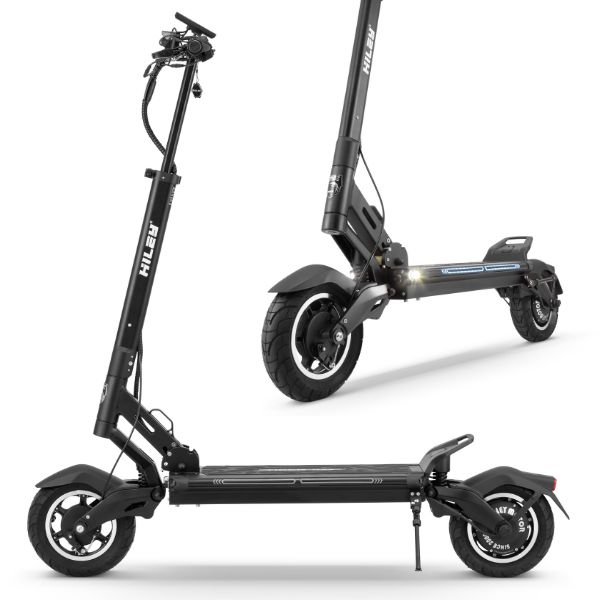 Wodoodporna hulajnoga elektryczna, składana Hiley Tiger MAX - black ...