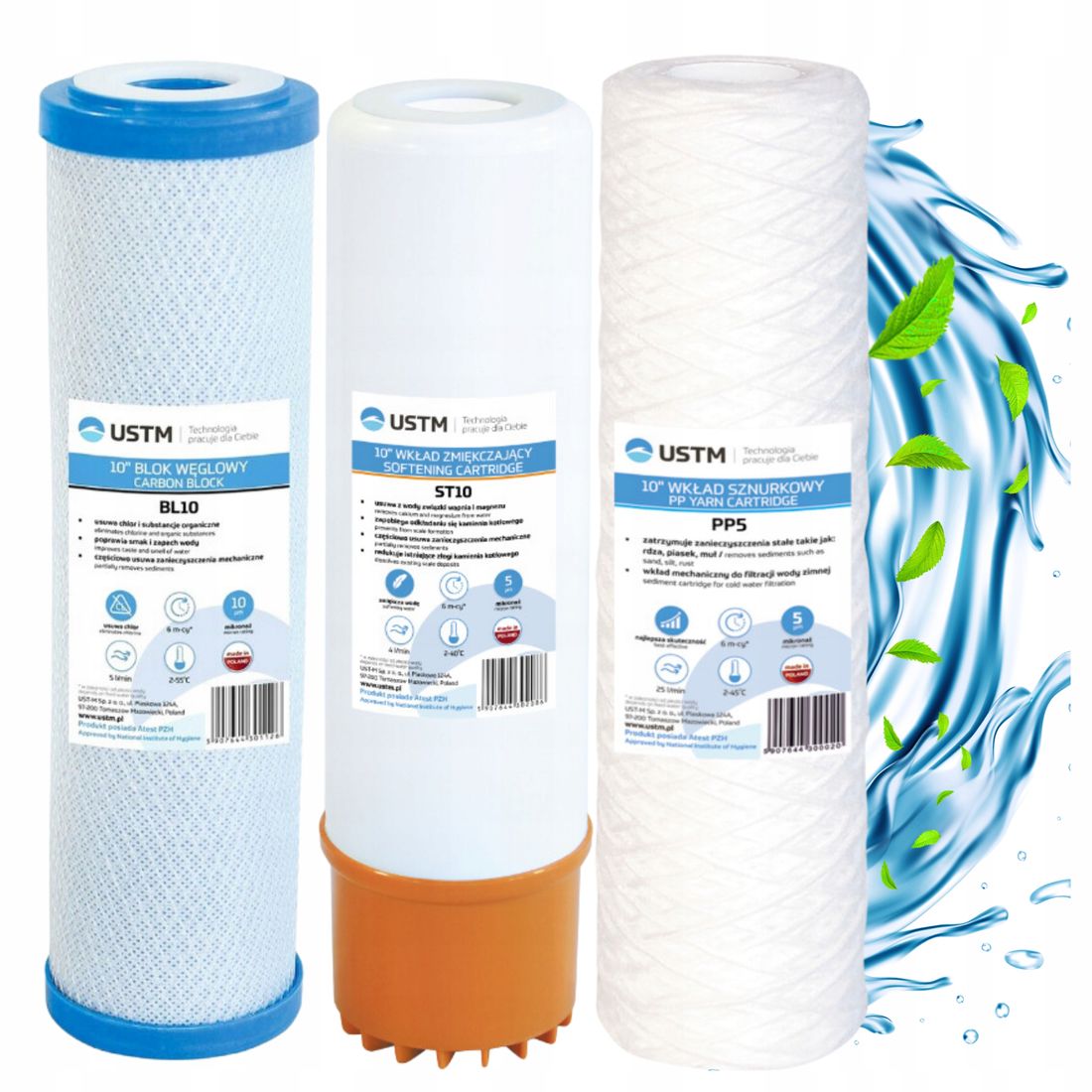 FILTR DO WODY WKŁAD WĘGLOWY BL Z ŻYWICĄ JONOWYMIENNĄ ST SZNURKOWY PP5 ...