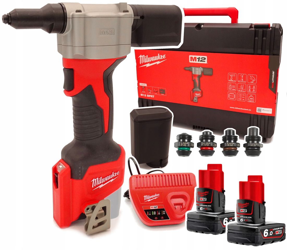 Milwaukee M12 BPRT-602X Nitownica akumulatorowa Zestaw 4933464405 ...