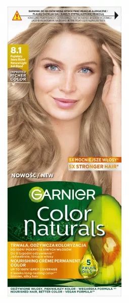 GARNIER COLOR NATURALS Farba do włosów 8,1 JASNY BLOND – 219782252 ...