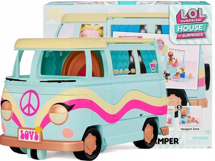 L.O.L. Surprise Grill & Groove Camper MGA LOL Minibus Grill Kamper ...