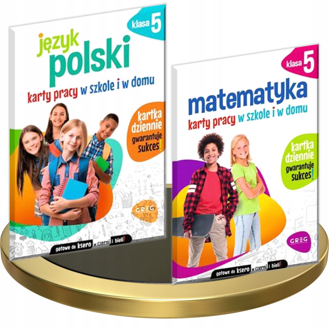 Zestaw Język polski + Matematyka Klasa 5 Karty pracy w szkole i w domu 2w1 – 220211279 - ERLI.pl