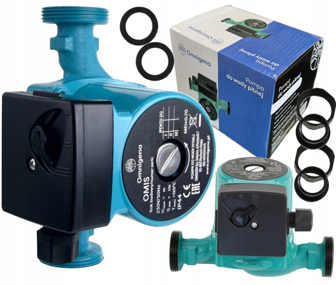 OMNIGENA OMIS 25-40/180 POMPA OBIEGOWA CYRKULACYJNA MOCNA 76W 3BIEGOWA +ŚR – 132588489 - ERLI.pl