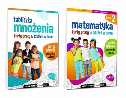 Zestaw karty pracy w domu i w szkole matematyka tabliczka mnożenia klasa 2 – 220463750 - ERLI.pl