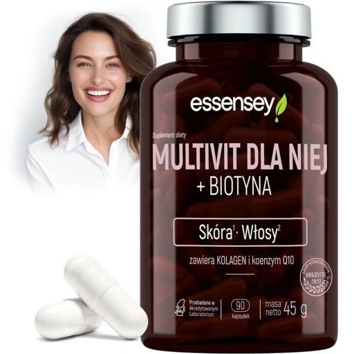 WITAMINY DLA KOBIET + KOLAGEN + BIOTYNA NA SKÓRĘ WŁOSY METABOLIZM 90 ...
