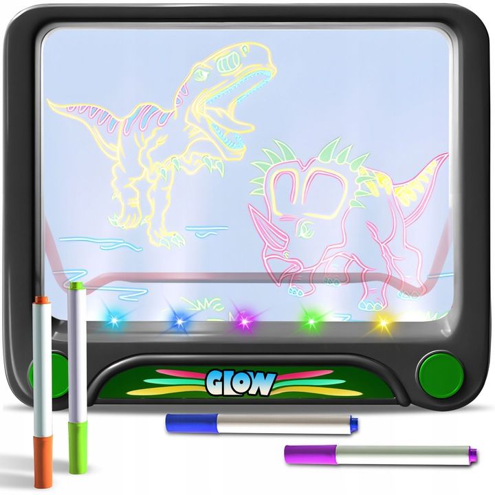 MAGICZNA TABLICA 3D LED PODŚWIETLANA DO RYSOWANIA TABLET DLA DZIECI ...