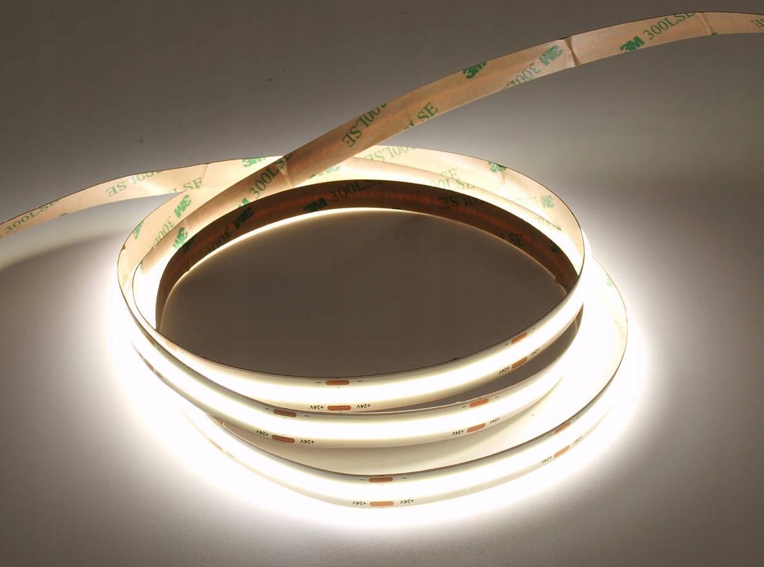 Taśma LED COB 5W 4000K 12V 5m - Oświetlenie Profesjonalne i Dekoracyjne ...
