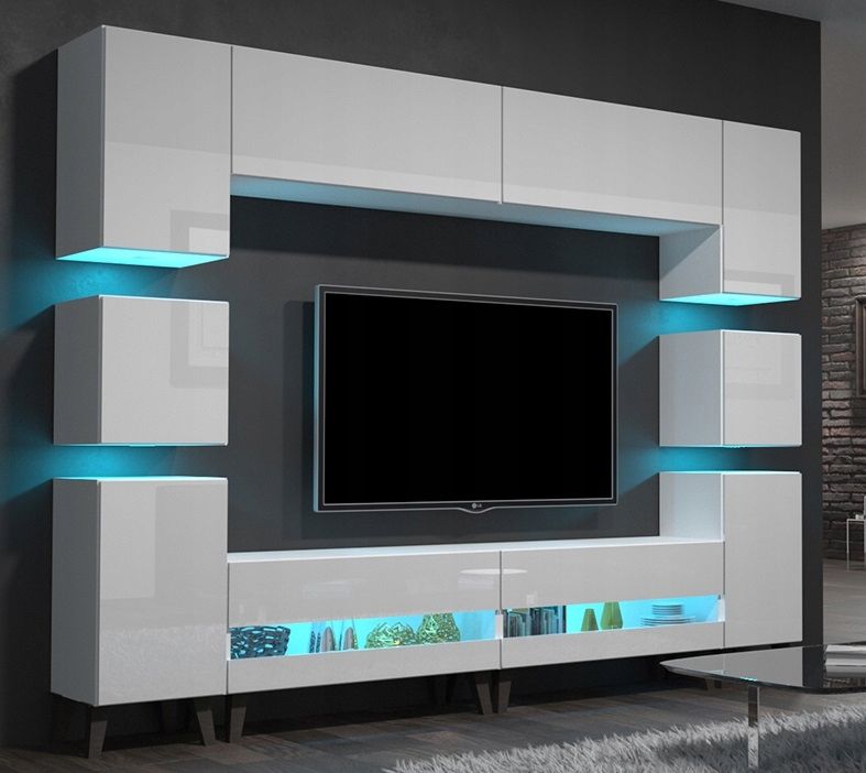 Meblościanka Zestaw Meble Ścianka Salon RTV N36 Prime-Home – 222262564 ...