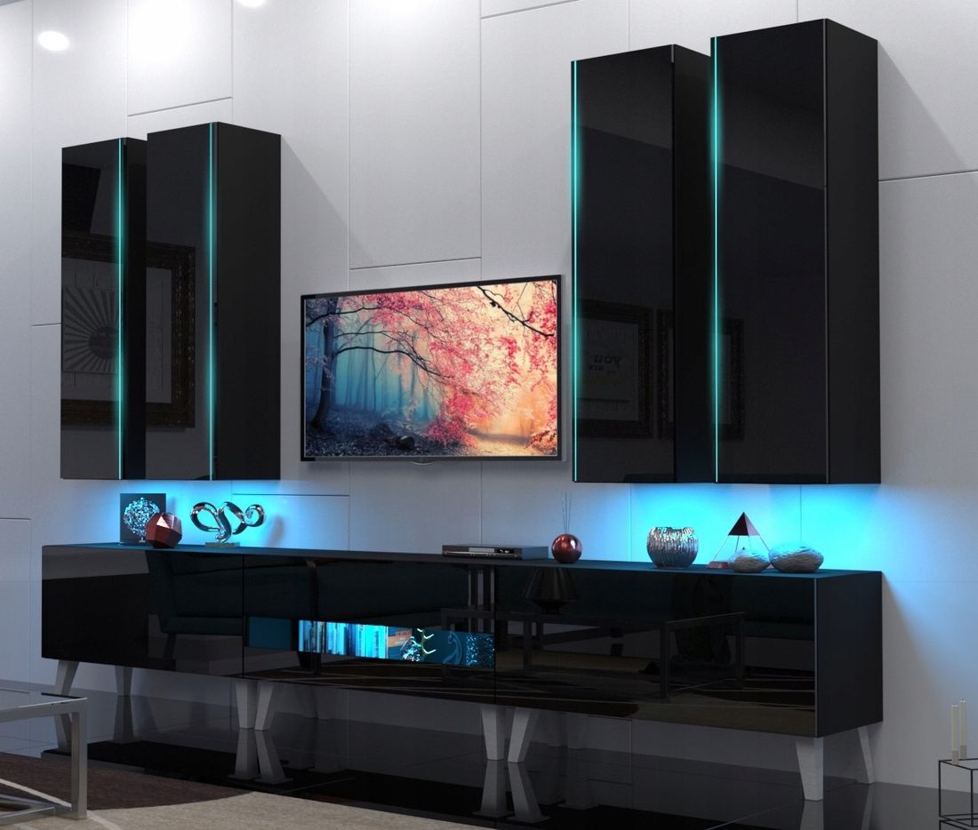 Meblościanka Zestaw Meble Ścianka Salon RTV N52 – 222262770 - ERLI.pl