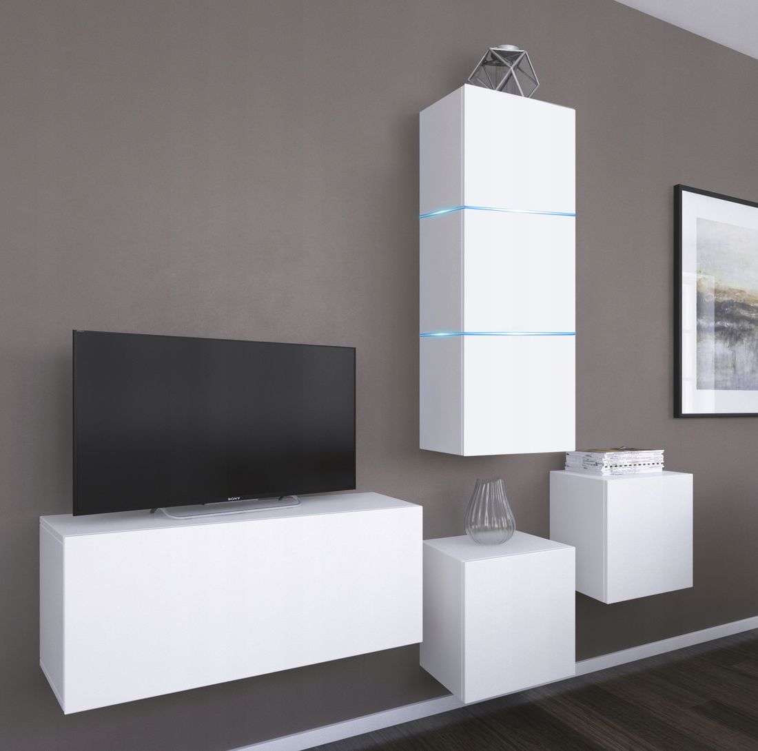 Meblościanka Zestaw Meble Ścianka Salon RTV N42 – 222263644 - ERLI.pl