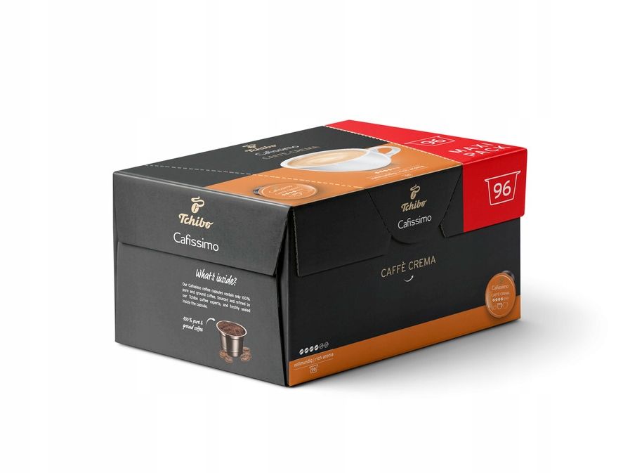 Kawa kapsułki Tchibo Cafissimo Crema Rich Aroma 96 kaps. – 222295665 - ERLI.pl