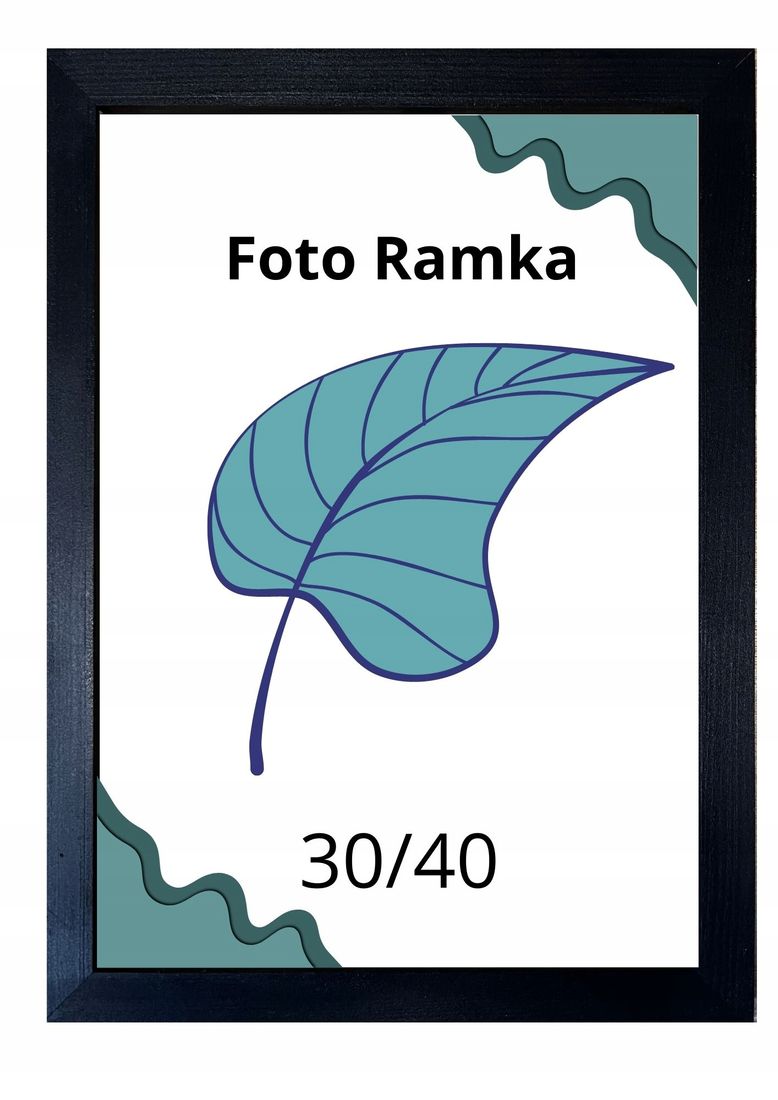 Ramka 30x40 Na Zdjęcia Plakat Dyplom Foto Drewniana Wisząca Rama Czarna ...