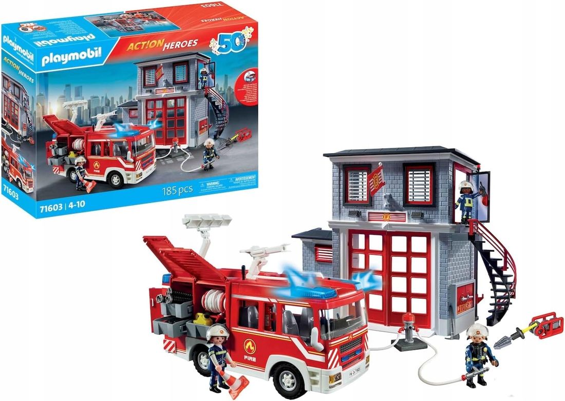 KLOCKI KONSTRUKCYJE ZESTAW PLAYMOBIL STRAŻ POŻARNA 71603 – 220080561 ... KLOCKI KONSTRUKCYJE ZESTAW PLAYMOBIL STRAŻ POŻARNA 71603 – 220080561 ...