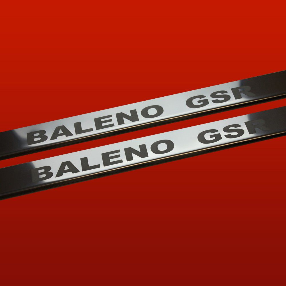 SUZUKI BALENO MK1 BALENO GSR Nakładki progowe, wykończenie połysk ze ...