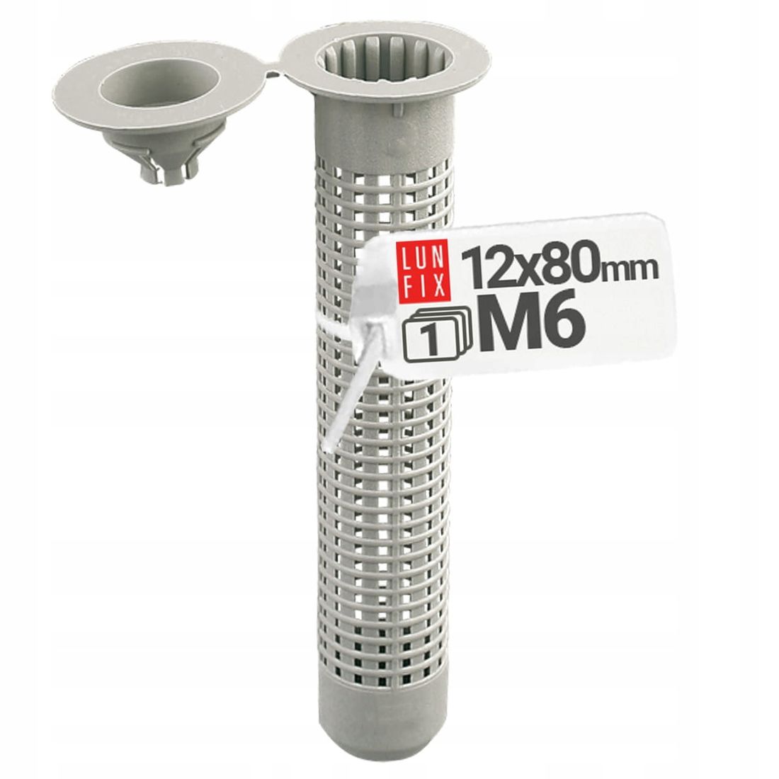 Tuleja siatkowa 12 x 80 mm do kotwy chemicznej M6 plastikowa koszyk 1szt. – 149877723 - ERLI.pl